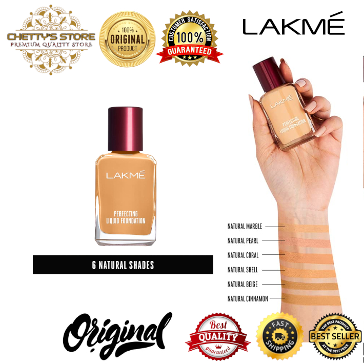 (ORIGINAL) Lakme Perfecting Liquid Foundation 27 ml | Shopee Malaysia