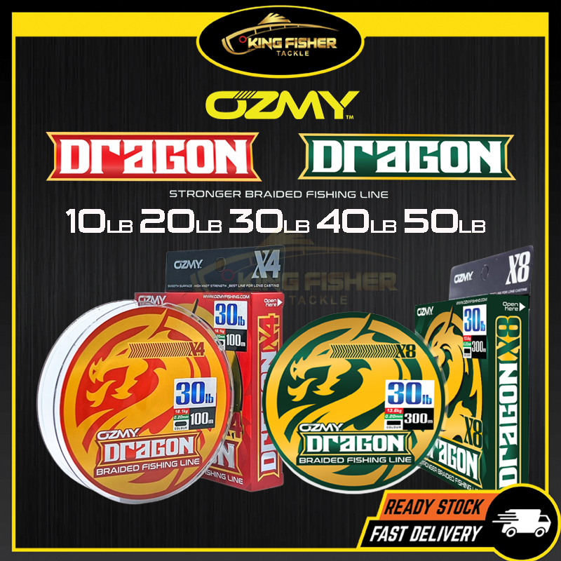 KFT OZMY DRAGON BRAIDED FISHING LINE X4 Braided Fishing Line 100m/Ozmy ...
