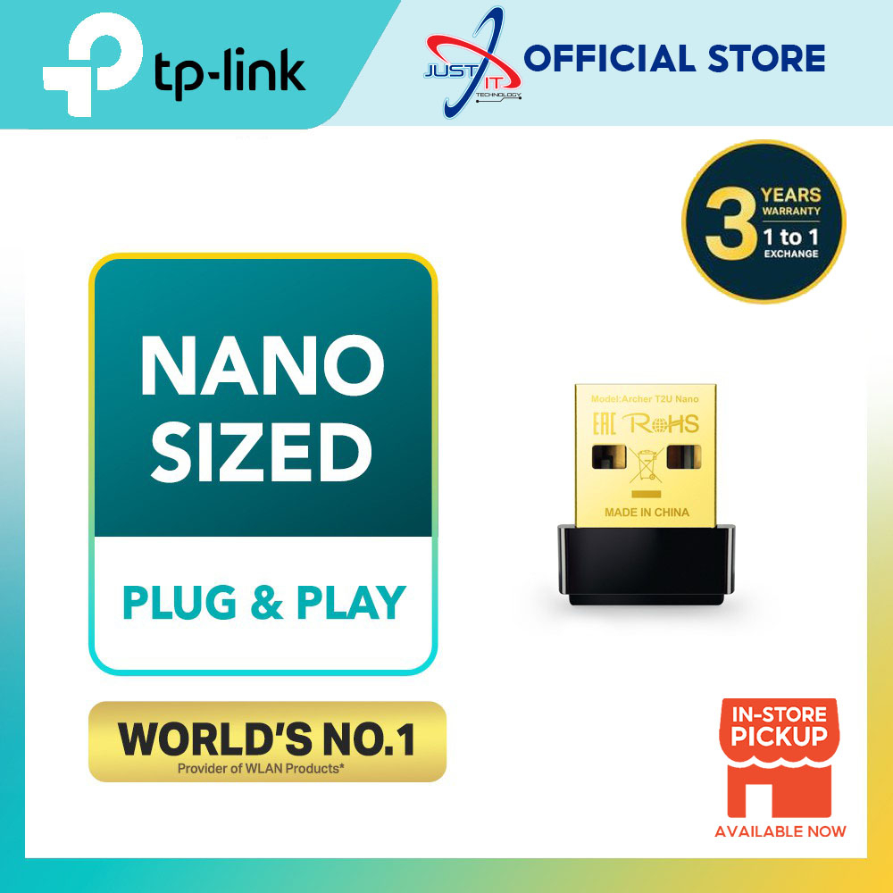 TP-Link Archer T2U Nano / Archer T2UB Nano AC600 Dual Band Wireless USB ...