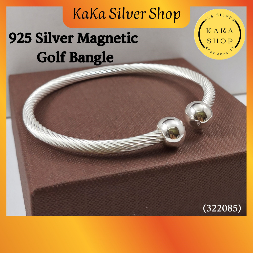 Original 925 Silver Golf Bangle (322085) | Gelang Tangan Bangle Perak ...