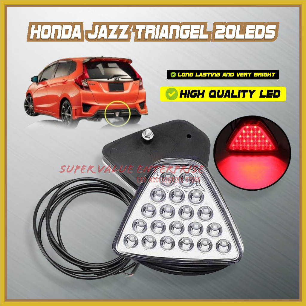 Honda Jazz Triangle 20LEDs Universal Warning Light LED Strobe Lamps Red ...