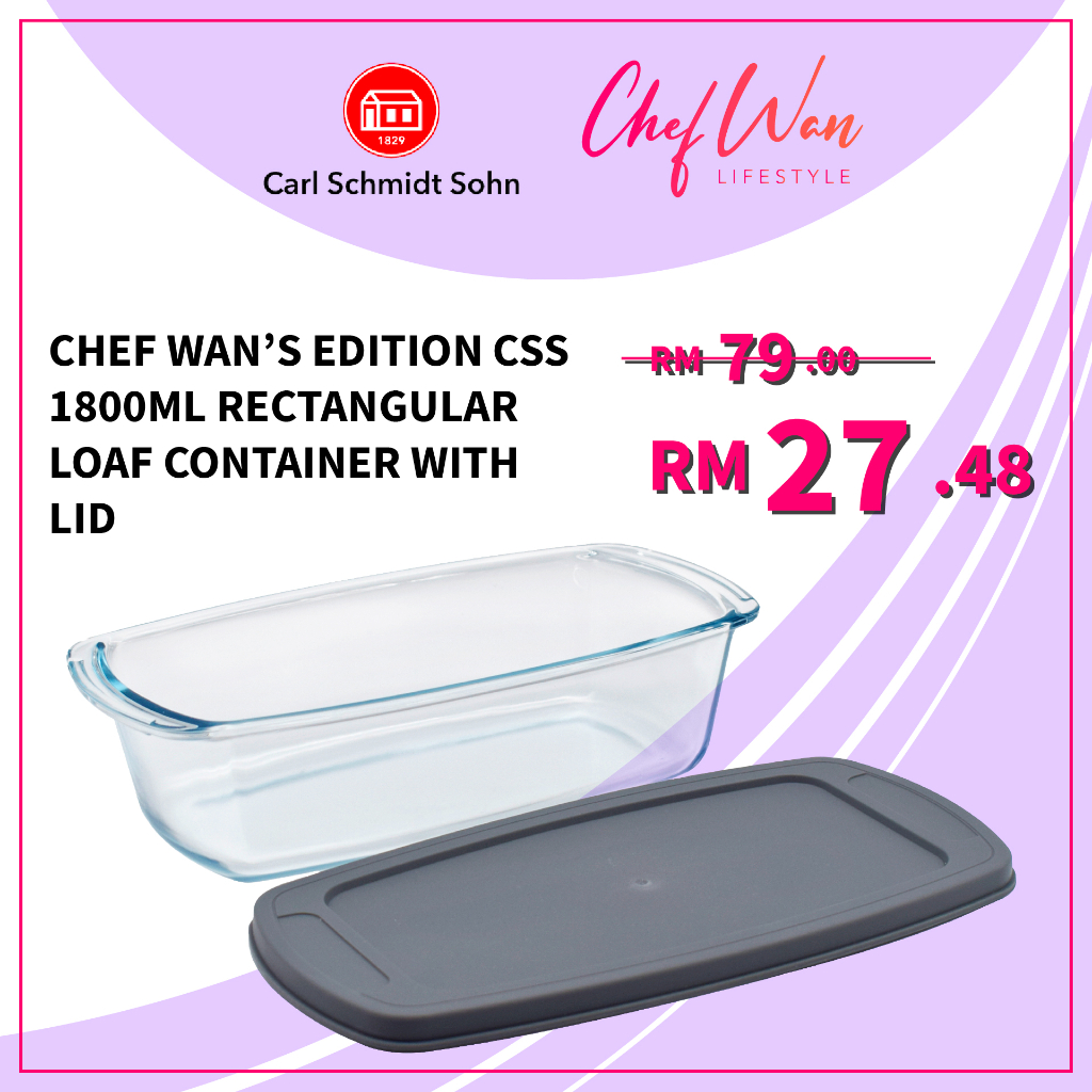 Chef Wan’s Edition Carl Schmidt Sohn 1800ml Rectangular Loaf Container ...