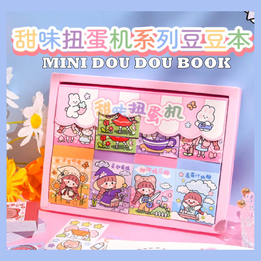 Mini Sticker Book Cute Kuromi Washi Paper Stickers DIY Notebook ...