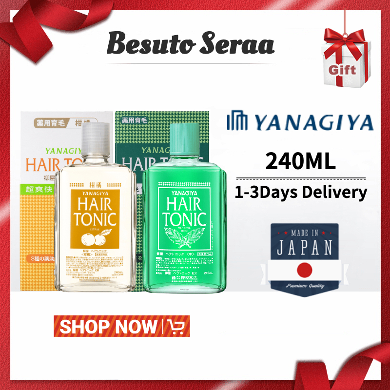 【100% Original】Yanagiya Hair Tonic 240ML, Japan 柳屋 Original Yanagiya ...