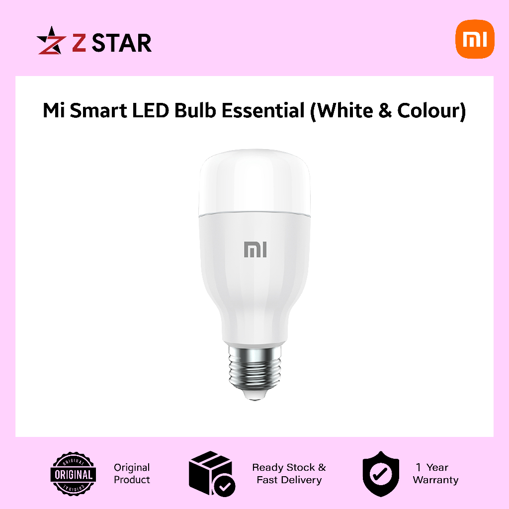 (GLOBAL)XIAOMI Mi Smart LED Bulb Essential (White & Colour) | Shopee ...