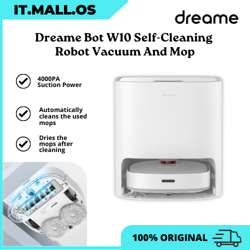 Dreame Bot W10 Self-Cleaning Robot Vacuum And Mop (Automatically cleans ...