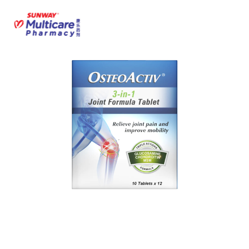 OSTEOACTIV 3IN1 JOINT FORMULA TAB 120'S | Shopee Malaysia
