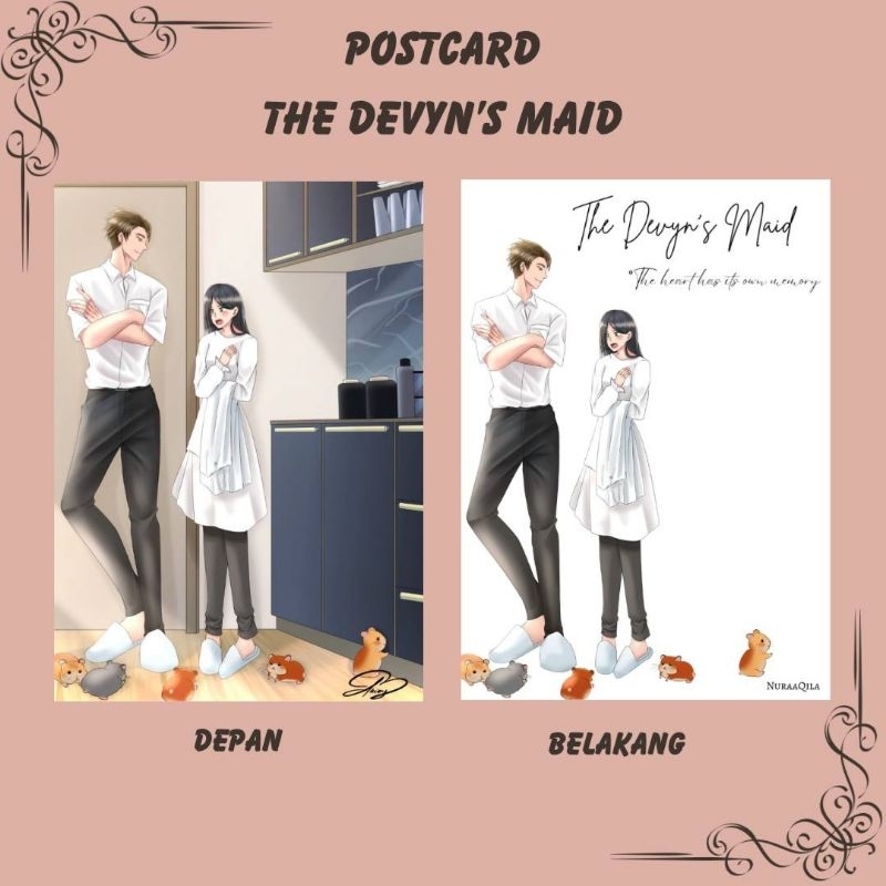 The Devyn's Maid Postcard & Sticker | Shopee Malaysia