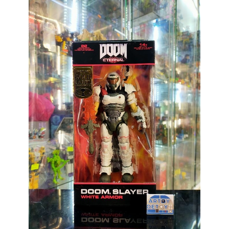 McFarlane Toys Doom Eternal 7"Inch Doom Slayer White Armor | Shopee ...
