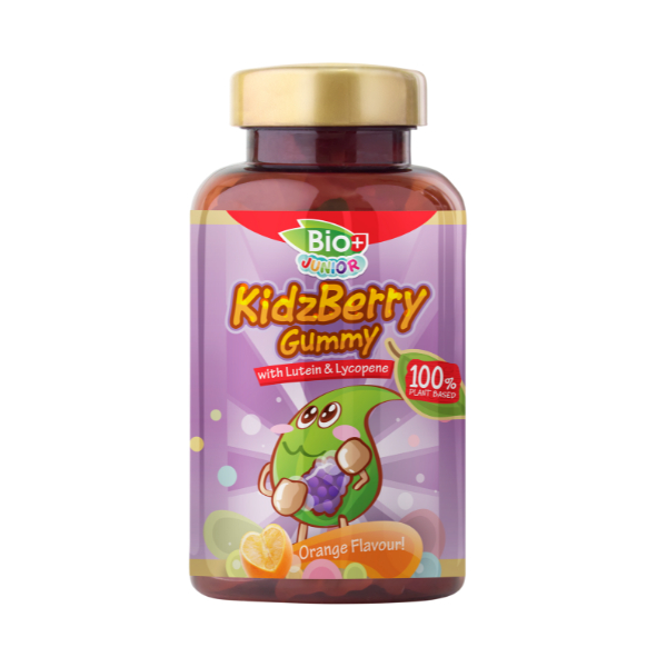 BIO+JUNIOR KIDZBERRY GUMMY 60+20's~with Lutein & Lycopene 100% plant ...