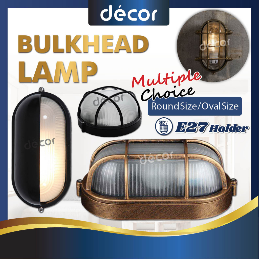 Outdoor Bulkhead Lamp Nordic Style IP65 Weather Proof Outdoor Wall ...