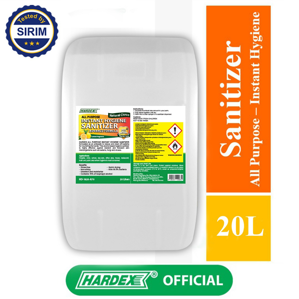 HARDEX All Purpose Instant Hygiene Sanitizer Advance Formula with ...