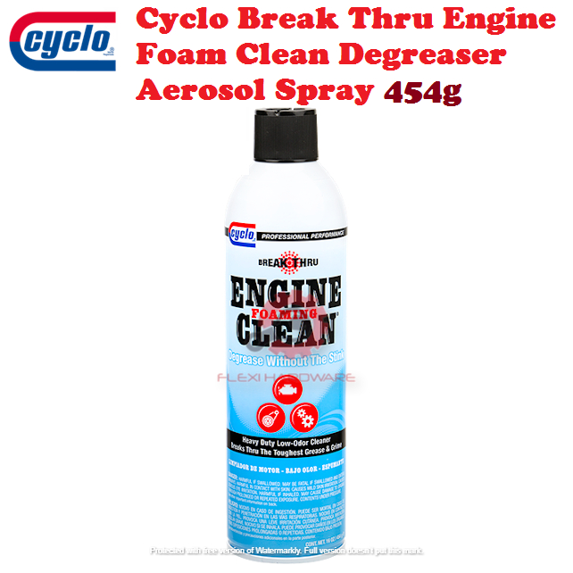 Cyclo Break Thru Low Odour Engine Foam Clean Degreaser Aerosol Spray ...