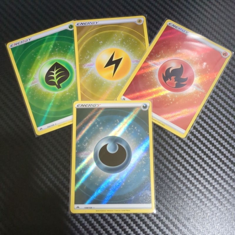 PTCG Crown Zenith Secret Rare Energy Grass / Water / Lightning / Dark ...