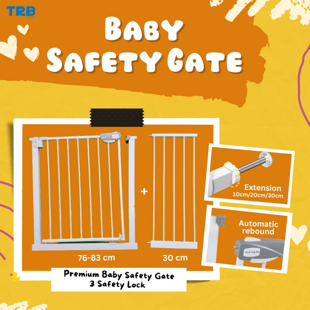 [ TRB ] Baby Safety Gate 3 Safety Lock ｜Staircase Lock｜Pagar Tangga ...