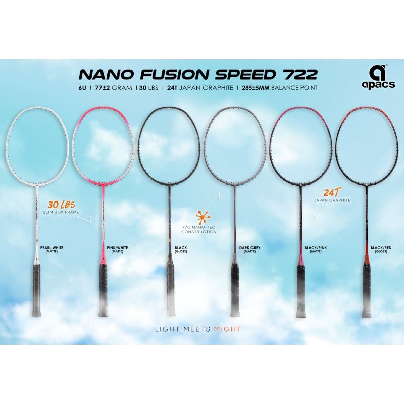 APACS RACKET NANO FUSION SPEED 722 | Shopee Malaysia