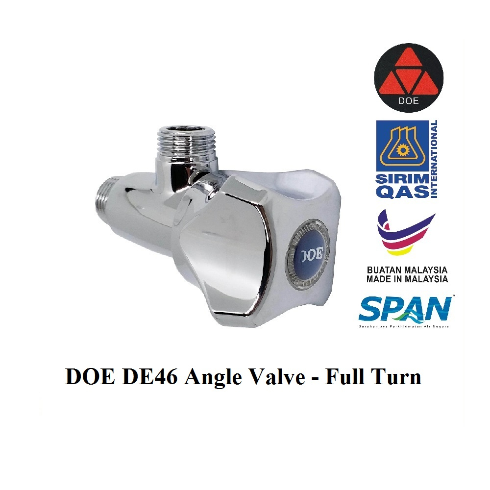 DOE Basic DE46 / RA46 / RF46 Angle Valve / Pili Paip | Shopee Malaysia
