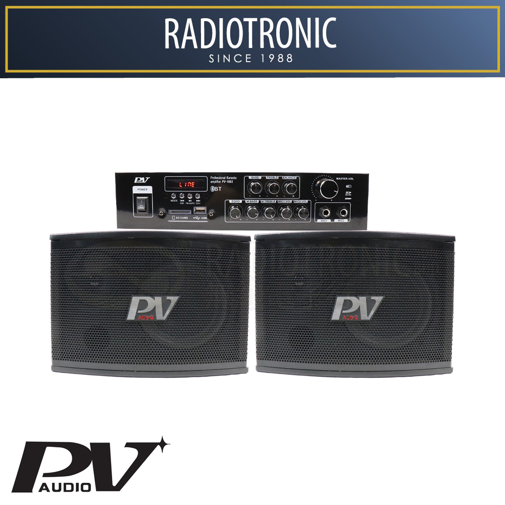 PV Audio PV-1065 6.5" Karaoke Sound System Set (Black) (MCMC Approved ...