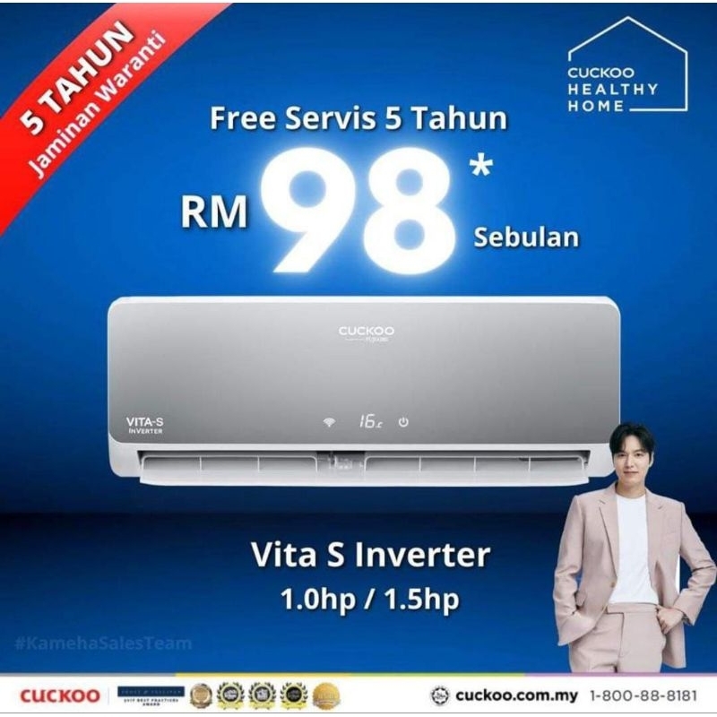 Aircond Cuckoo Installation Services Penghawa Dingin Penyaman Udara Air-Conditioner | Shopee ...