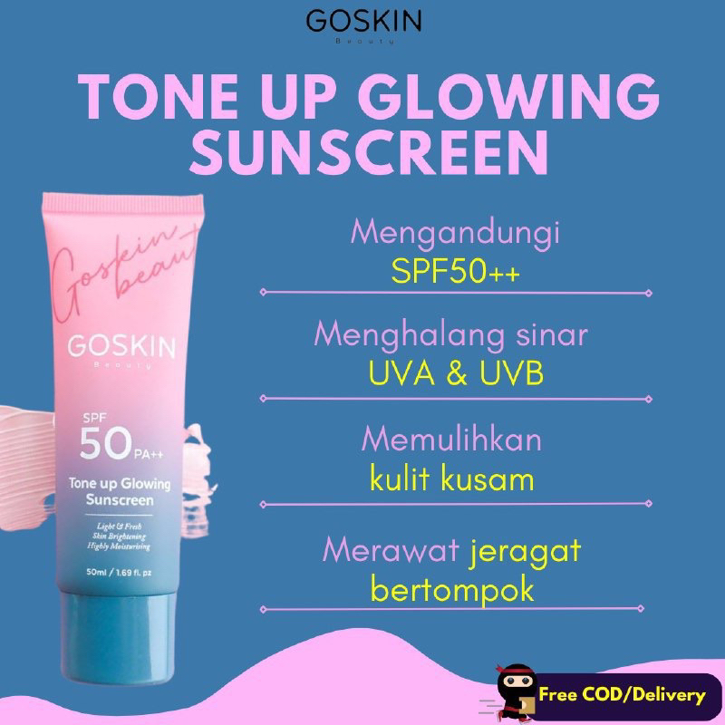 🔥ORIGINAL HQ+FAST SHIPPING🔥 GOSKIN TONE UP GLOWING SUNSCREEN ORIGINAL ...