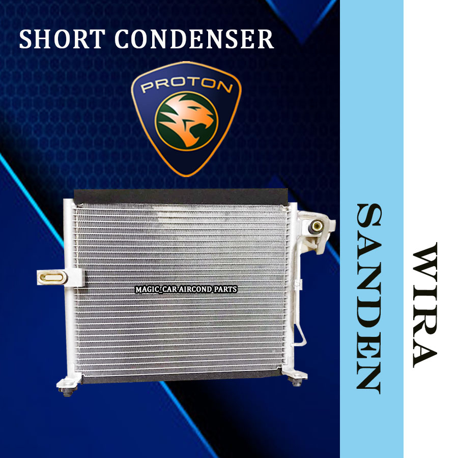 PROTON WIRA 1.3CC & 1.5CC SANDEN SD TYPE OEM TAIWAN NEW SHORT CONDENSER ...