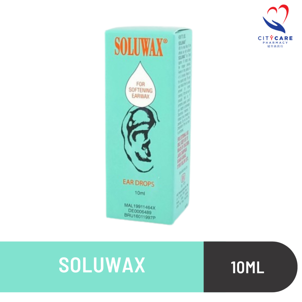 [Exp date : 6/2024] Soluwax Ear Drops 10ml (For Softening Earwax ...