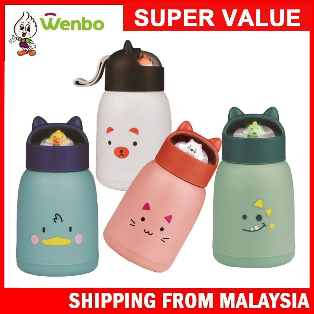 Wenbo [Cute Pet] Insulated Water Bottle Tumbler Thermos Coffee Mug ...