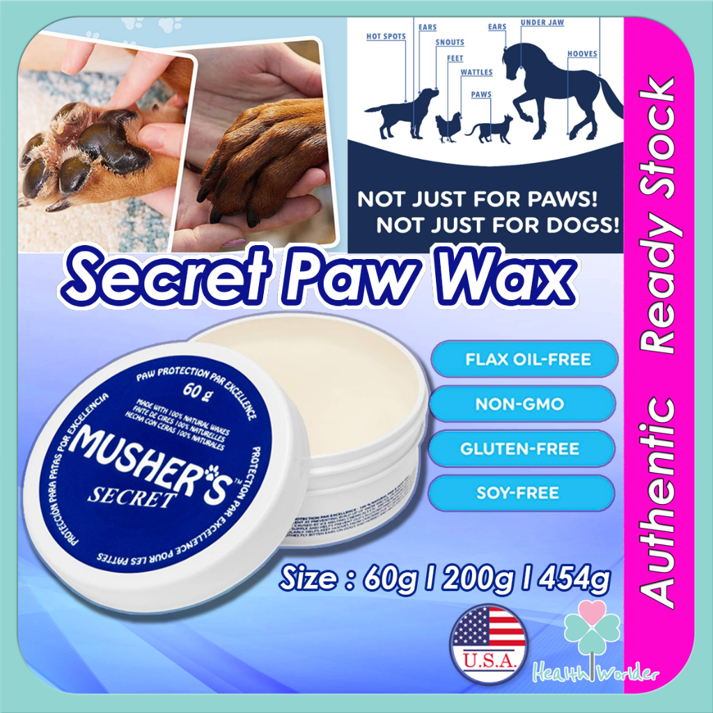 Musher's Secret Dog Paw Wax Moisturizing Dog Paw Balm that Creates an ...