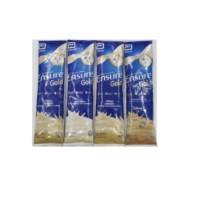 *Trial Pack* ENSURE GOLD 60.6g/Sachet FLAVOUR VANILLA or WHEAT or ...