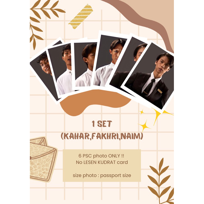 PROJEK High council /PHOTO PIC /KUDRAT /NAIM ,FAKHRI KAHAR | Shopee ...