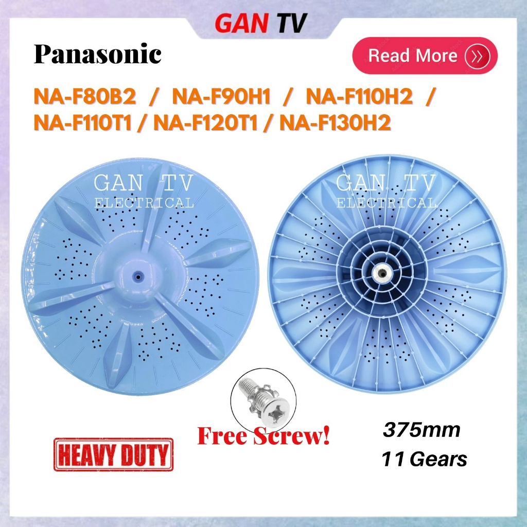 Heavy Duty Panasonic 375mm NA-F80B2/F90H1/F110H2/F110T1 Washing Machine ...