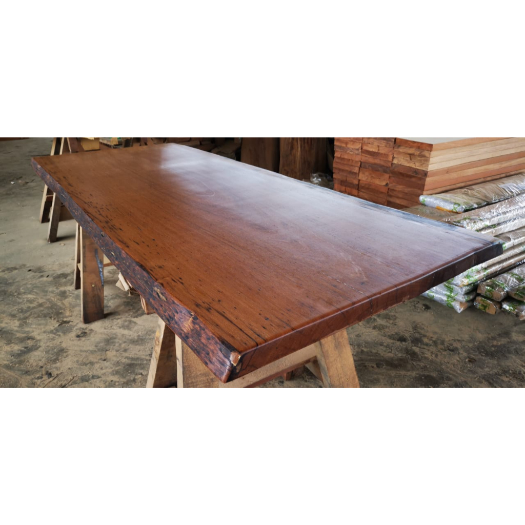 2" inch(T) x 31.5" inch(W) = 3' feet Balau Live Edge Slab Solid Hard ...