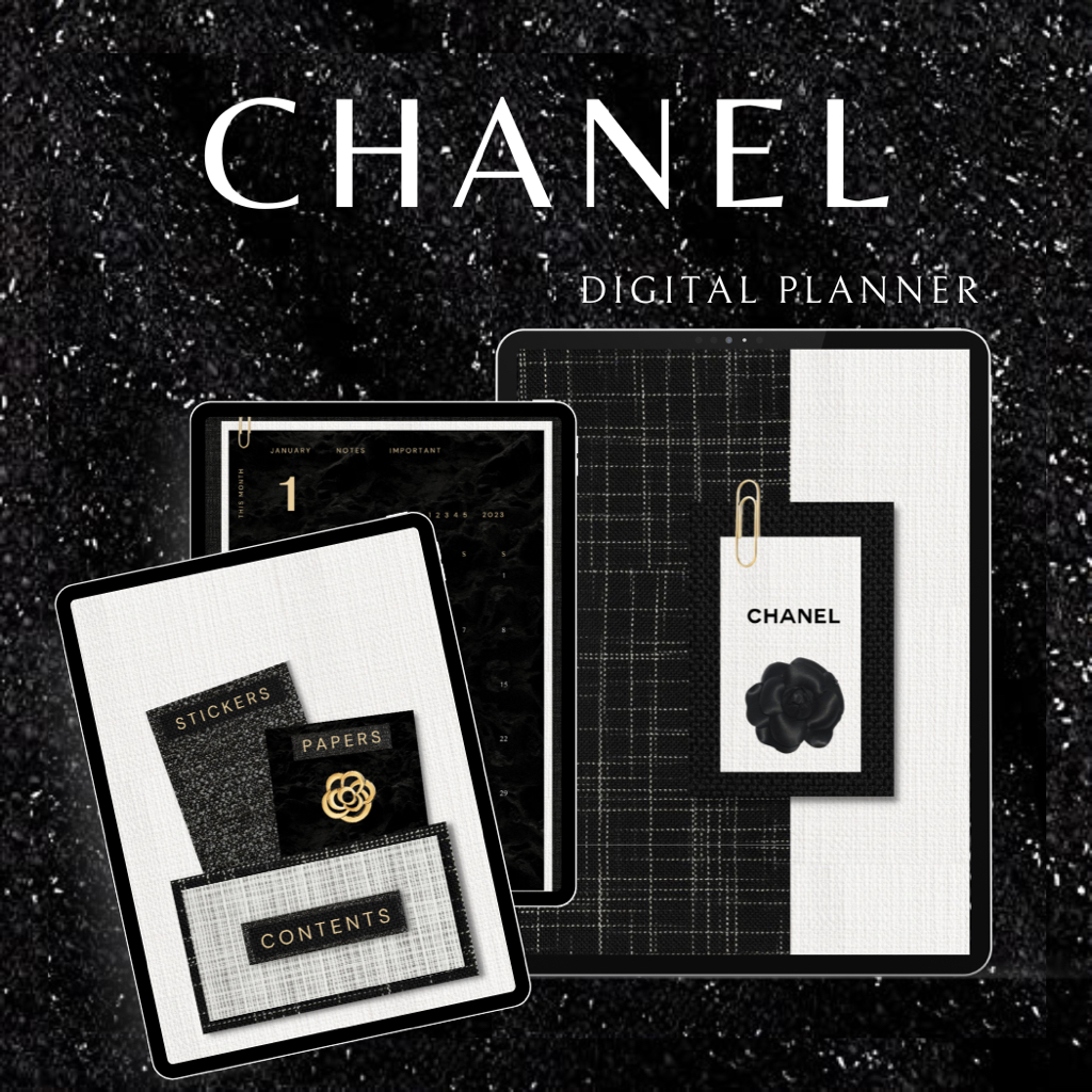 CHANEL Digital Planner // 2023 Yearly Planner for Goodnotes Notability ...