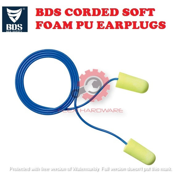 BDS DISPOSABLE SOFT FOAM PU EARPLUGS Economic Industrial Safety Earplug ...