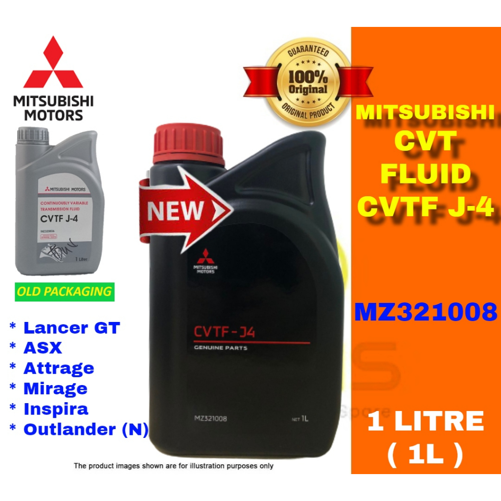 100% Original New Pack Mitsubishi ATF CVTF J4 J-4 1L Lancer GT Inspira ...