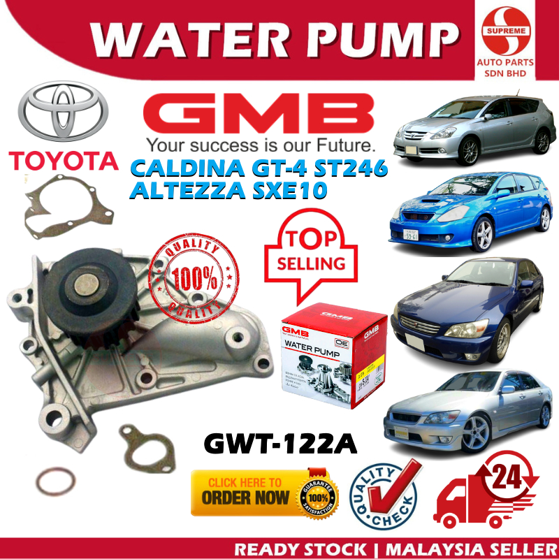 S2U Original GMB Water Pump Toyota Caldina GT-4 ST246 Altezza SXE10 GWT-122A | Shopee Malaysia
