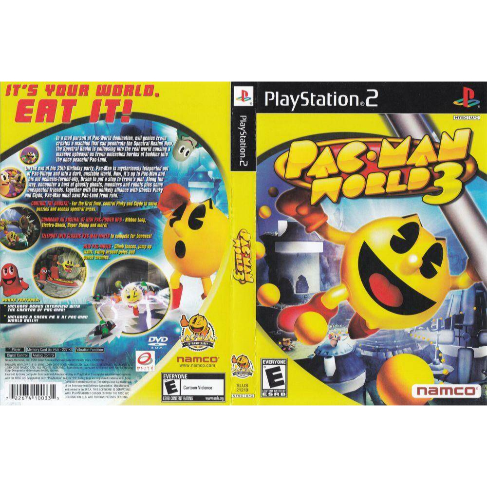 PS2 Game Pacman World 3 (GOLD DISC) | Shopee Malaysia