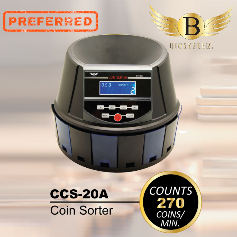 Biosystem Coin Counter Sorter CCS-20A | Shopee Malaysia