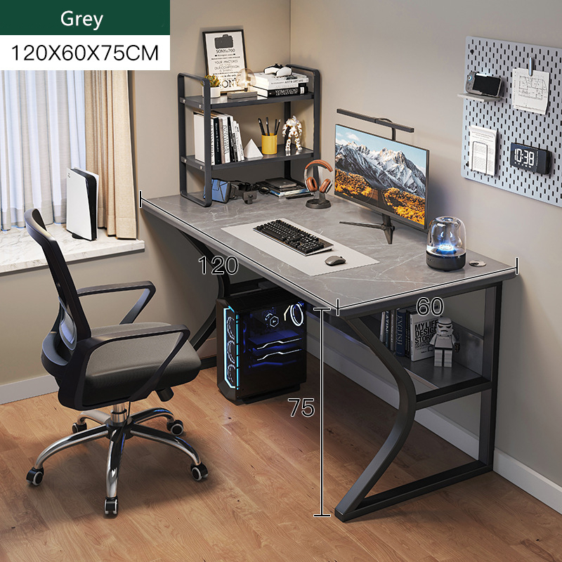 Modern Home Office Desks Study Table Grey 120x60cm Workstation Living ...