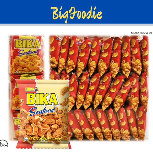 [BFD] Bika Seafood Cracker Snack 10gm x 30pkt | Shopee Malaysia