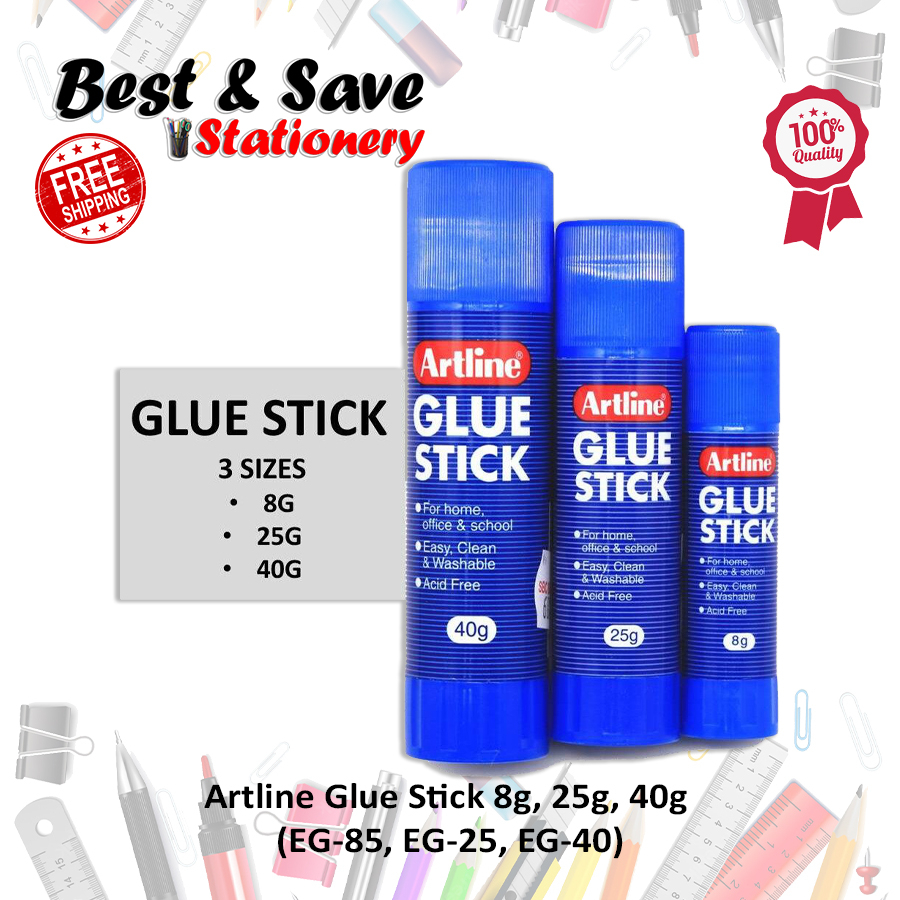 ( BEST & SAVE ) Artline Glue Stick 8g / 25g / 40g -(1s/PCS) Gam Kertas ...