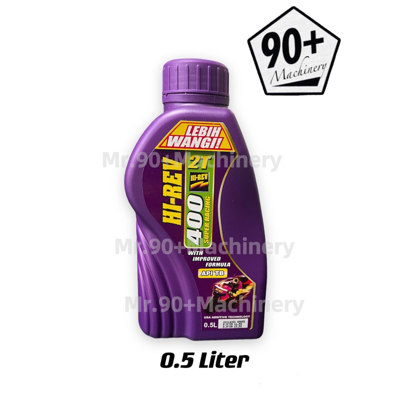 HI-REV 2T 400 Lebih Wangi Minyak 2T 1Liter 100%ORIGINAL HIREV SUPER ...