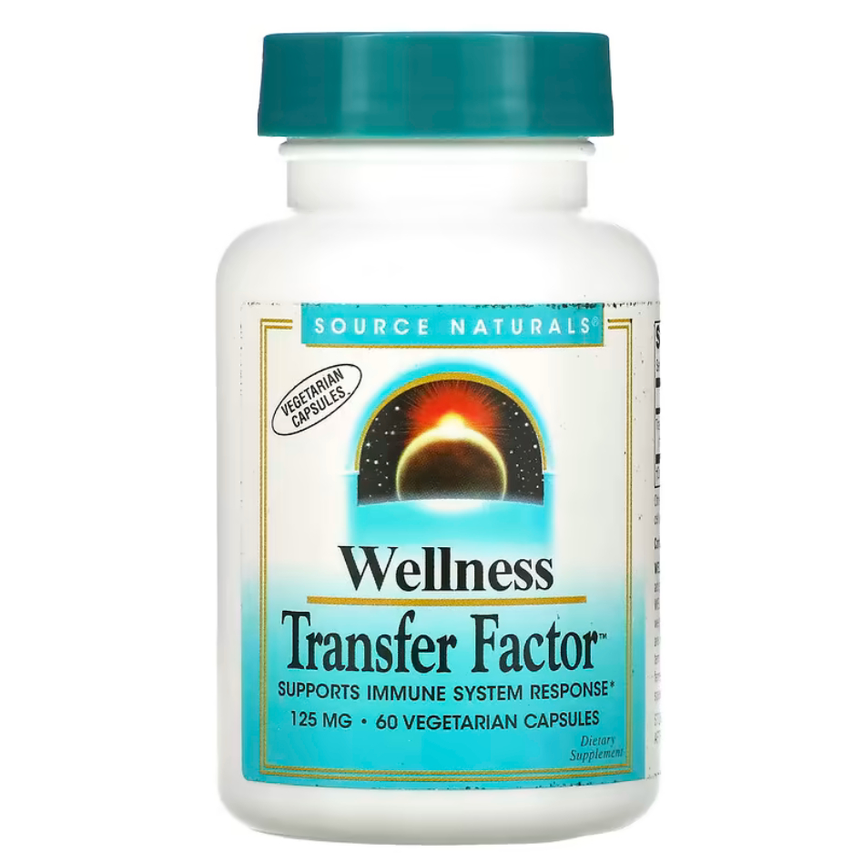 Source Naturals, Wellness Transfer Factor, 125 mg, 60 Vegetarian ...