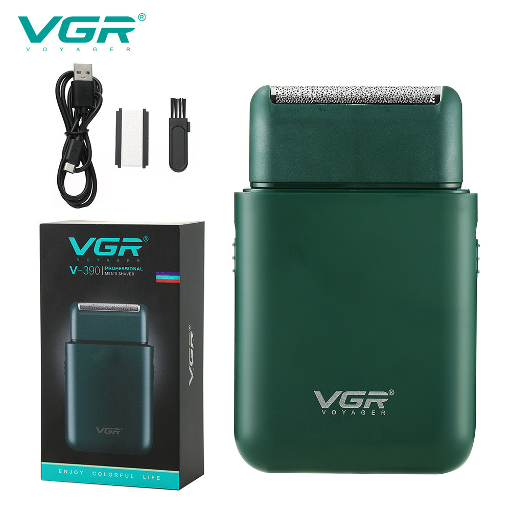 VGR Car shaver Portable shaver Male electric mini shaver Push white ...