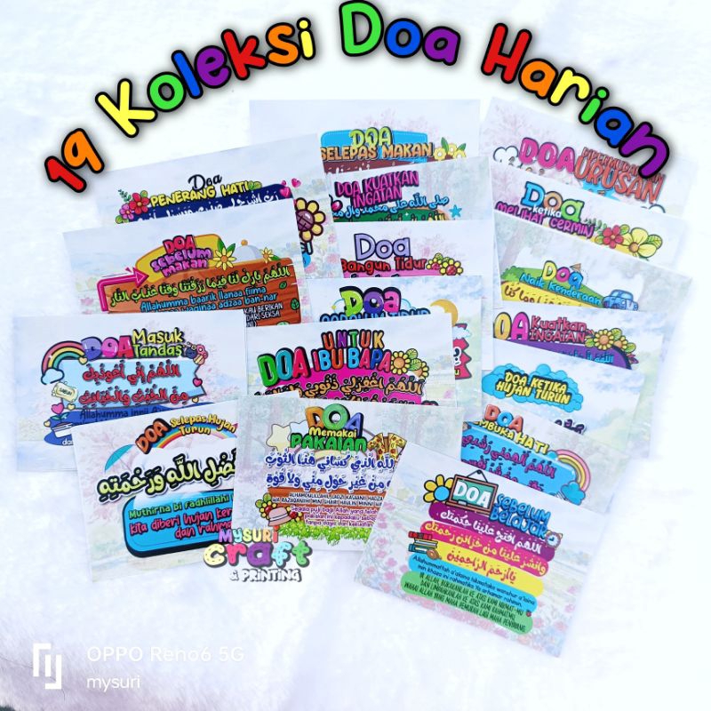 Mysuri S003 19 Koleksi Sticker Doa Harian | Shopee Malaysia