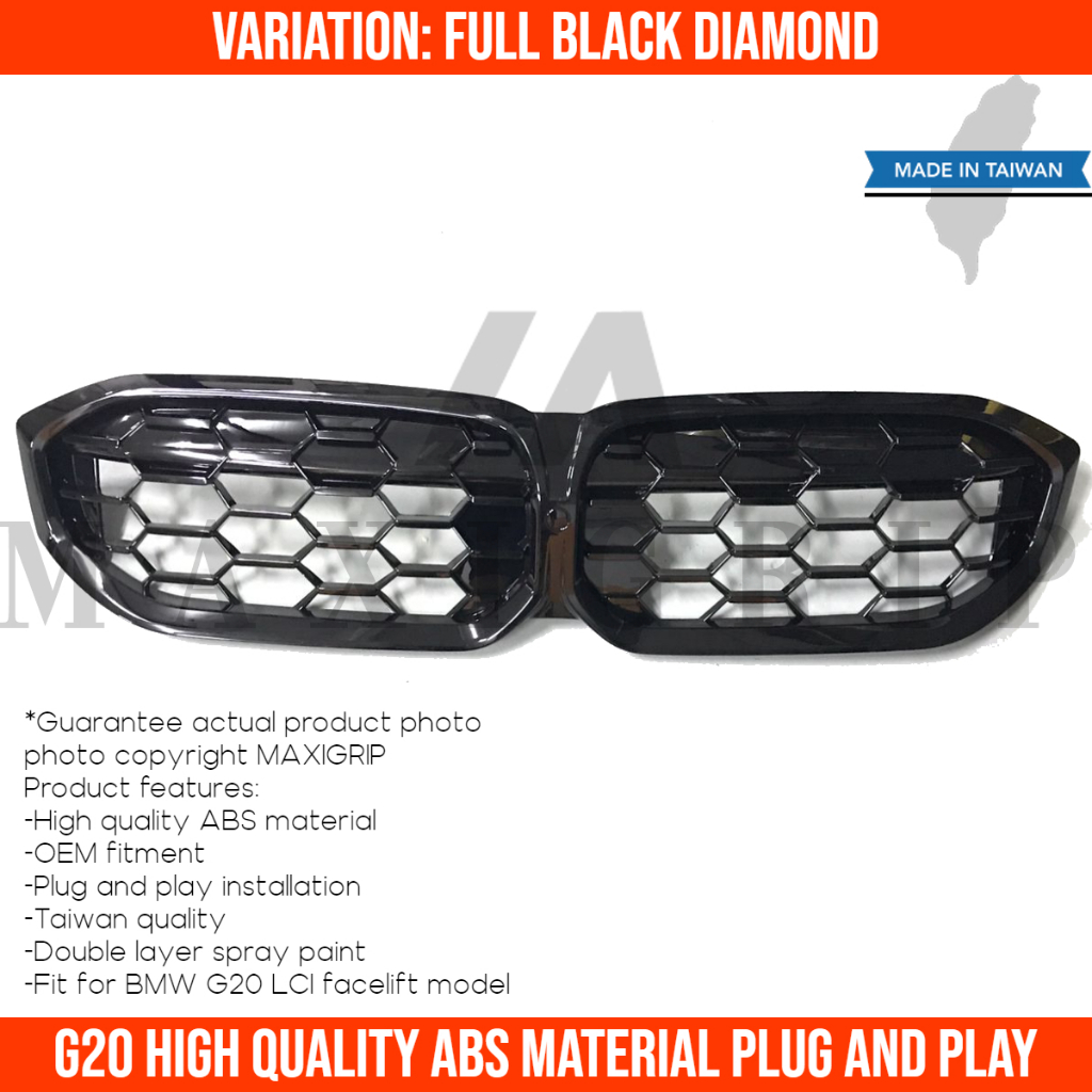 BMW G20 LCI 2023 Front grille daylight grille lip facelift G20 ...