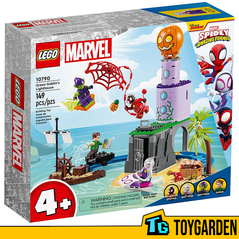 LEGO Marvel 10790 Team Spidey At Green Goblin's Lighthouse (149 Pieces ...