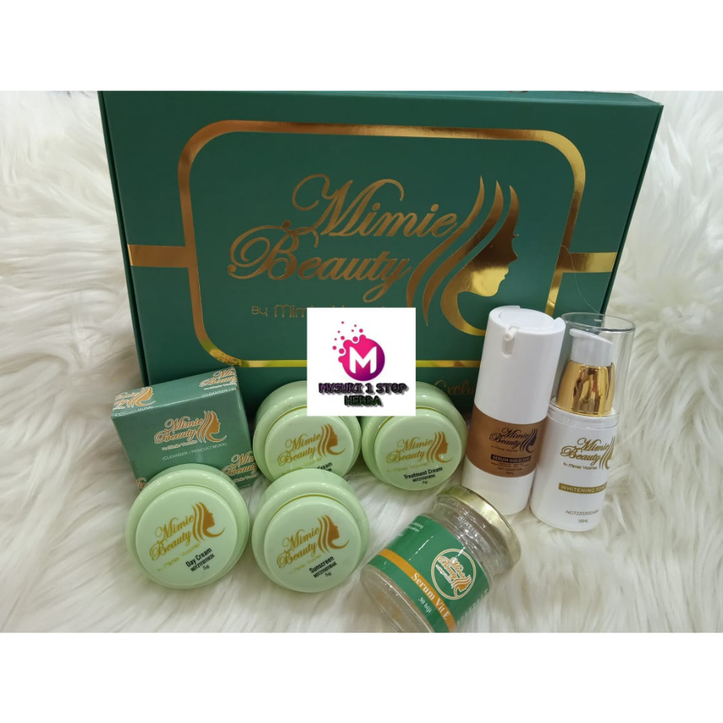 MIMIE BEAUTY SKINCARE SET 5in1 / Mimie Gold Serum / Mimie Whitening ...