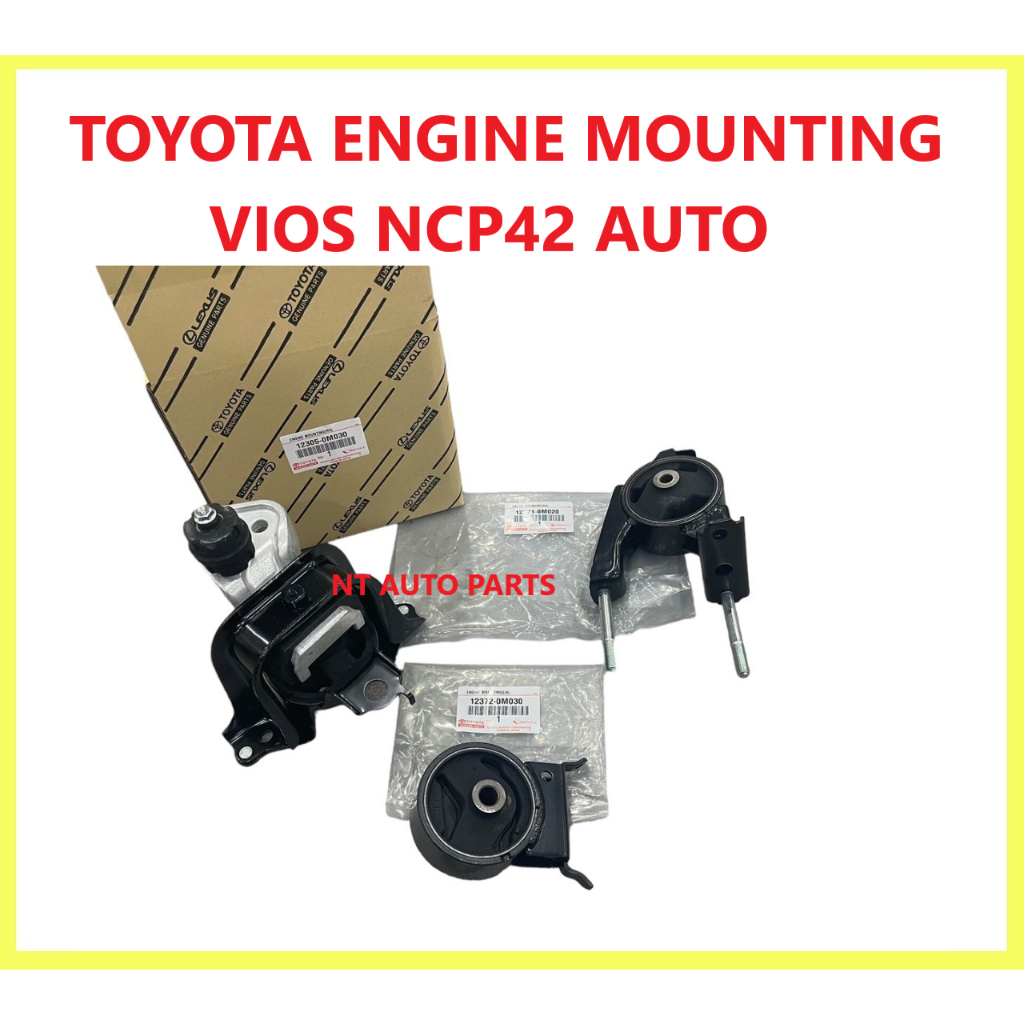 100% ORIGINAL TOYOTA VIOS 2002-2007 NCP42 (AUTO) ENGINE MOUNTING SET ...