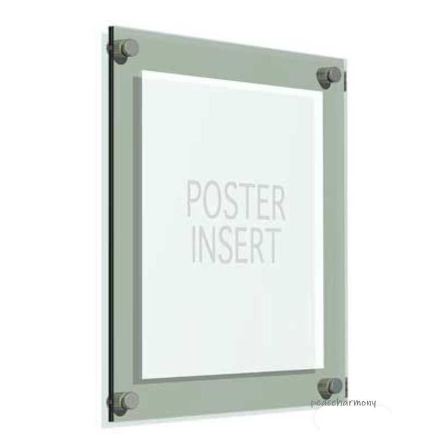 Wall Mount Acrylic Sandwich Frame (A4/A3 Size) | Shopee Malaysia